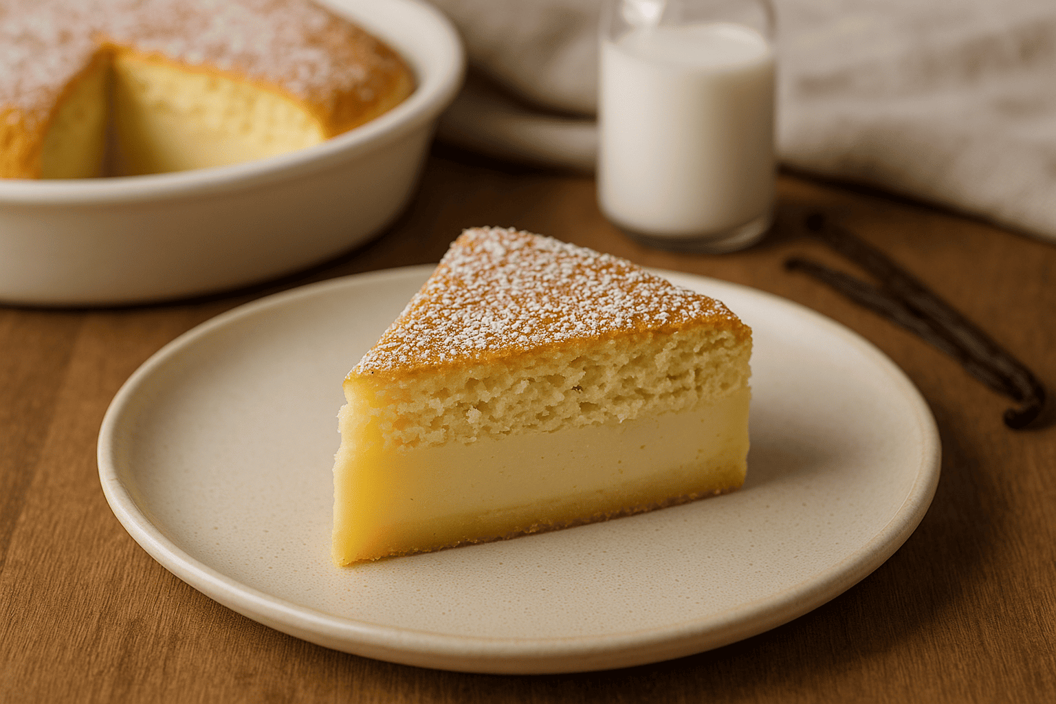 Gâteau Magique à la Vanille, une seule pâte, trois textures – Les ...